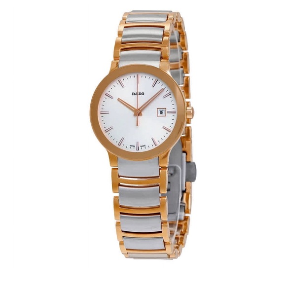 Rado | Accessories | Rado Centrix Silver Gold And White Dial Ladies ...